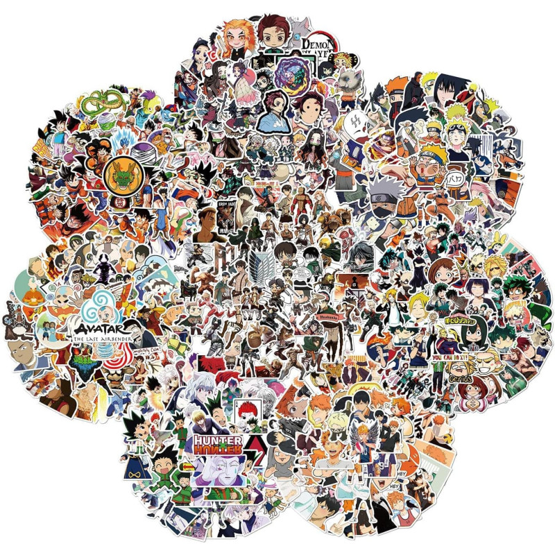 Anime Sticker Pack - 400 Vinyl Klistermærker