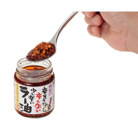 Momoya Taberu Rayu Chili-hvidløgsolie 110g